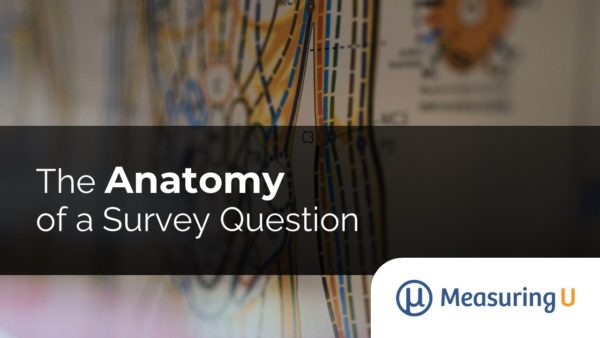 The Anatomy of a Survey Question – MeasuringU