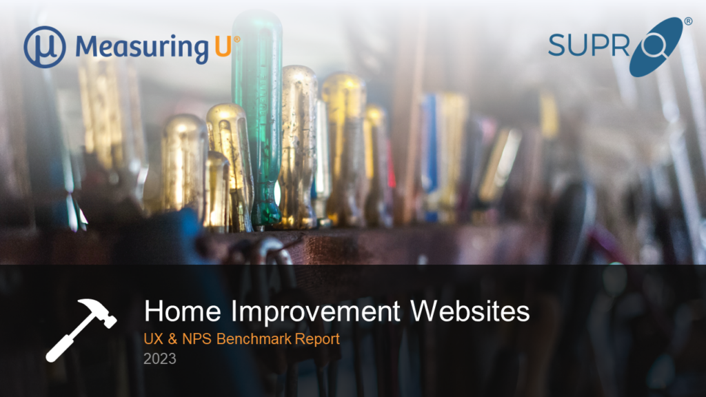UX & NPS Benchmark Report for Home Improvement Websites (2023) – MeasuringU