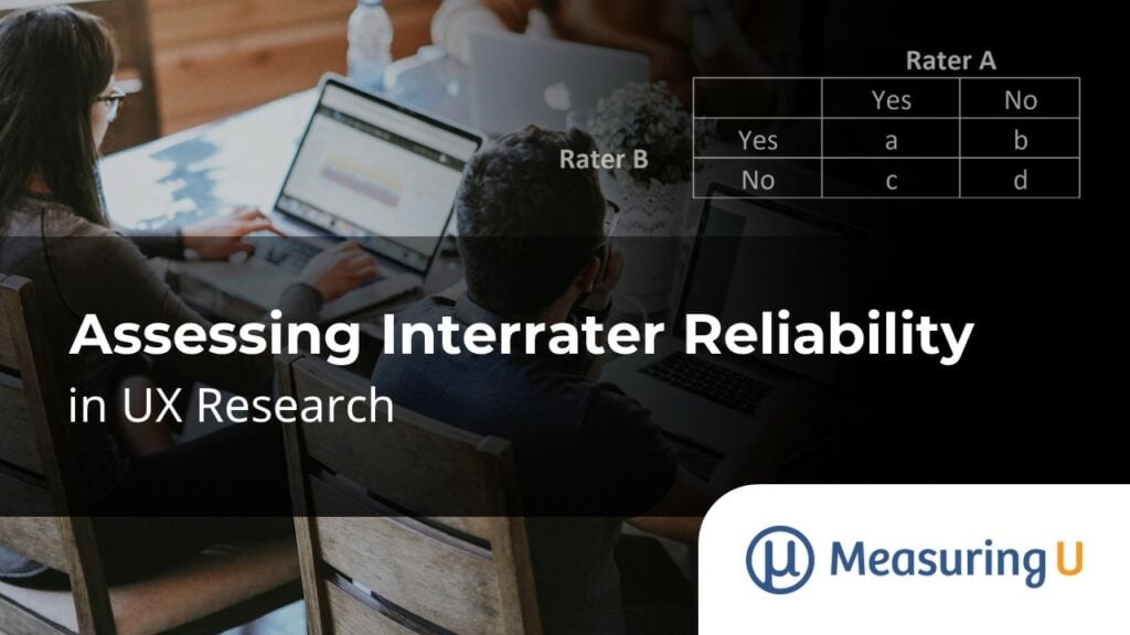 Assessing Interrater Reliability in UX Research – MeasuringU