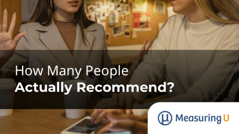 How Many People Actually Recommend? – MeasuringU