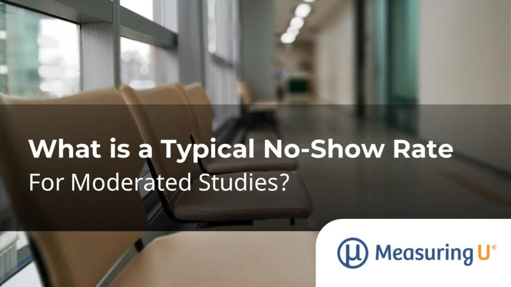 What Is a Typical No-Show Rate for Moderated Studies? – MeasuringU